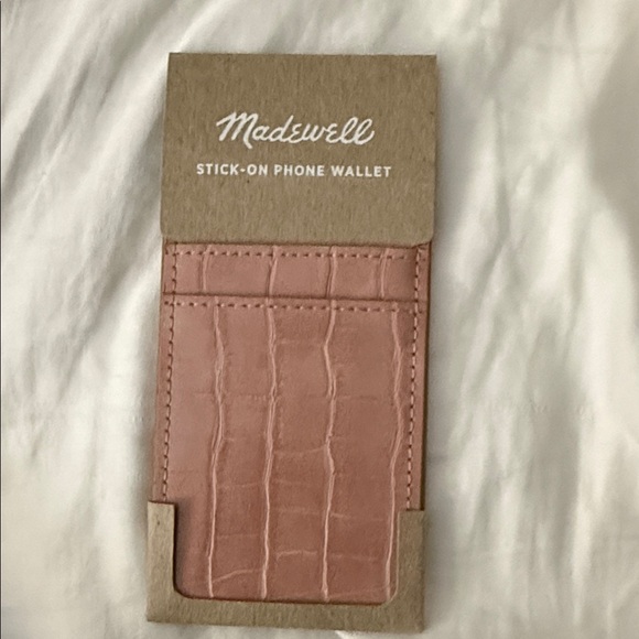 Madewell | Accessories | Madewell Blush Crocembossed Phone Wallet ...